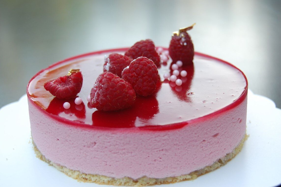 Bavarois aux framboises - papy-voyage